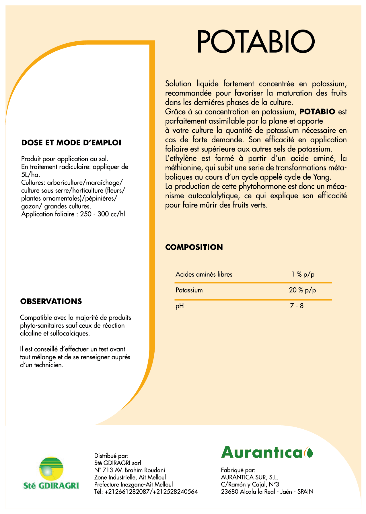 POTABIO – GDIRAGRI